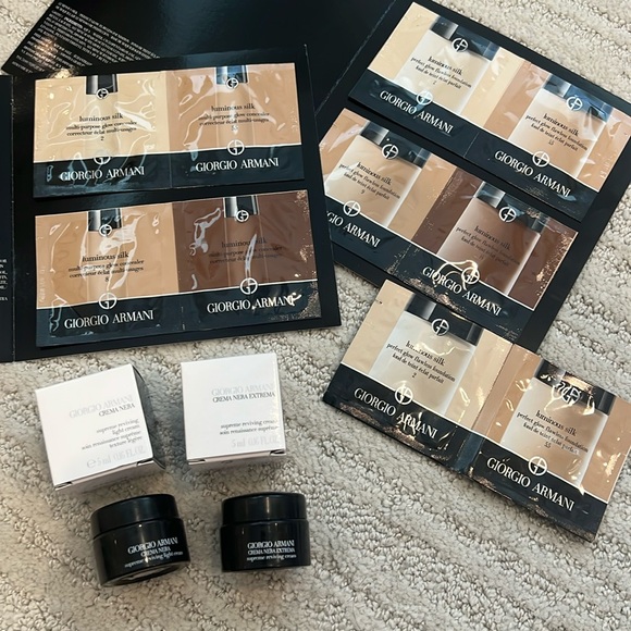 Giorgio Armani | Makeup | Giorgio Armani Crema Nera Travel Size And Luminous Silk Samples 2pc ...